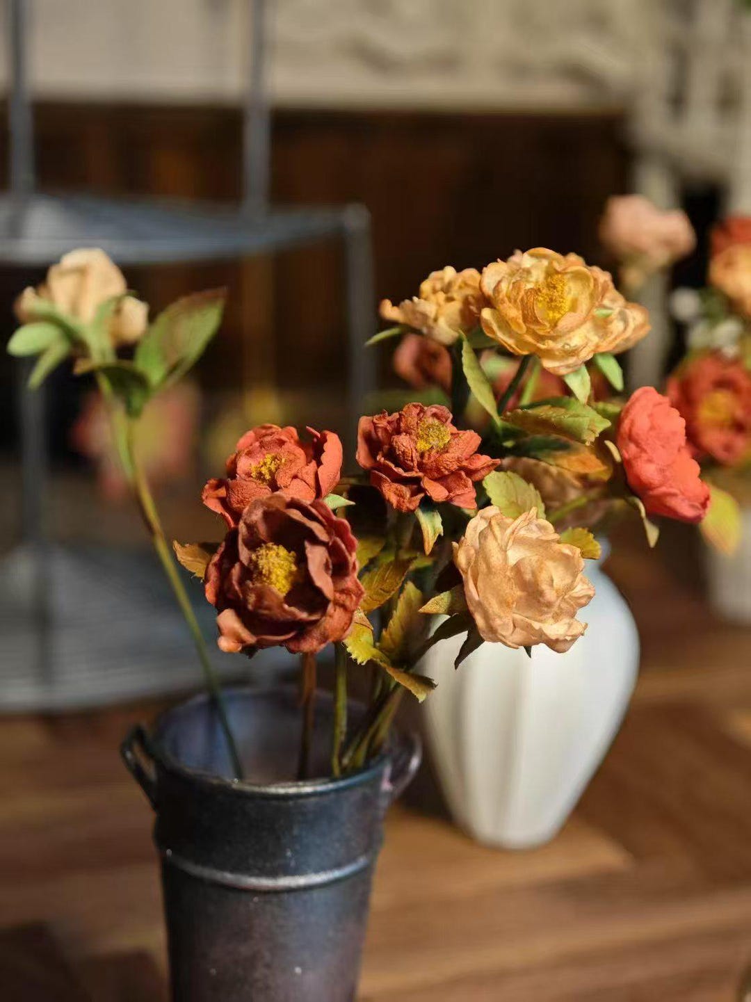 Handmade Miniature Clay Wilted Rose – Realistic Dried Rose Replica ...