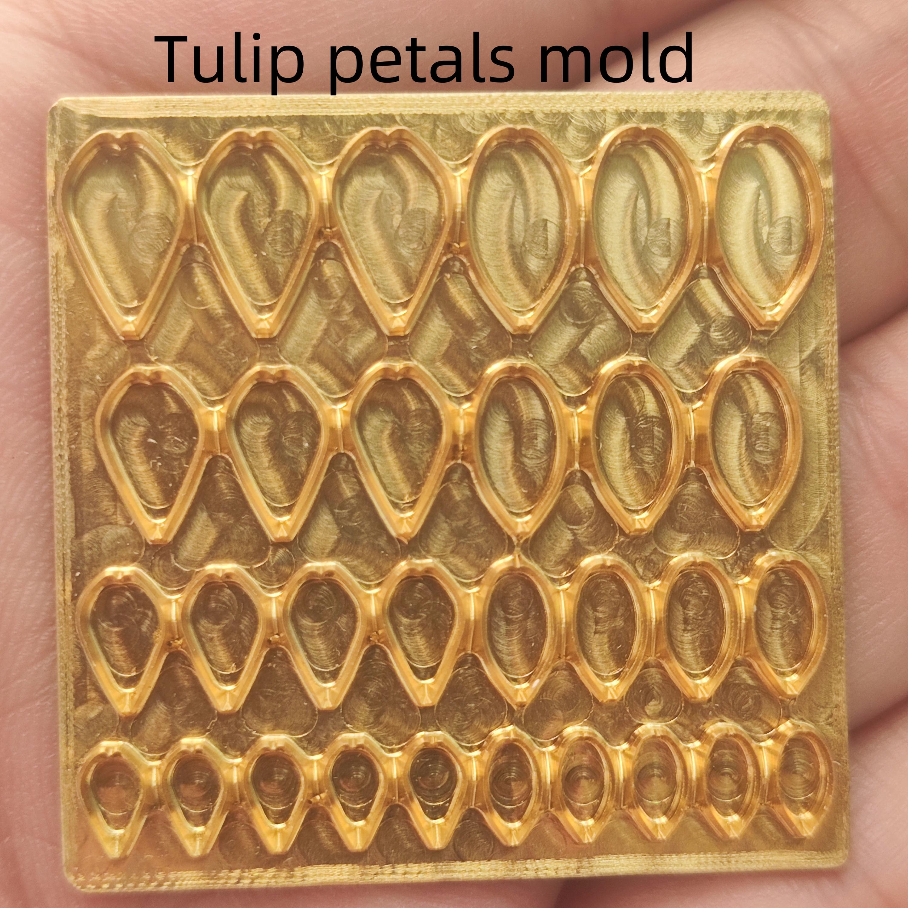 Highly Detailed Miniature Tulip Molds for 1/6 and 1/12 Scale Clay Mold ...