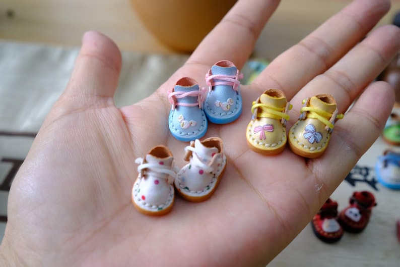 Miniature Leather Doll Shoes: 1/12 Scale, OB11, YMY, GSC - Etsy