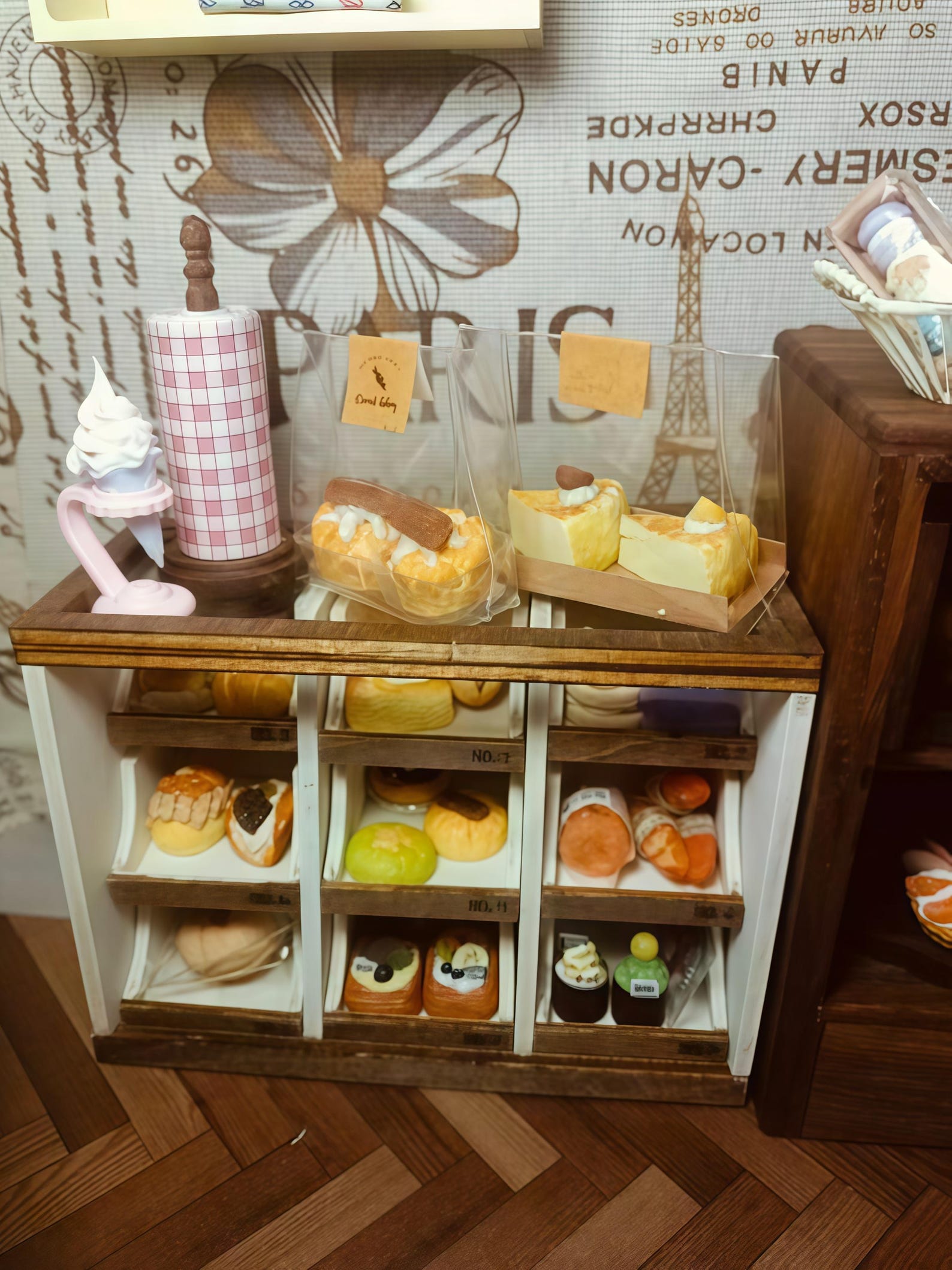 DIY Miniature Bakery Display Case Kit: Dollhouse Sweet Shop Furniture ...