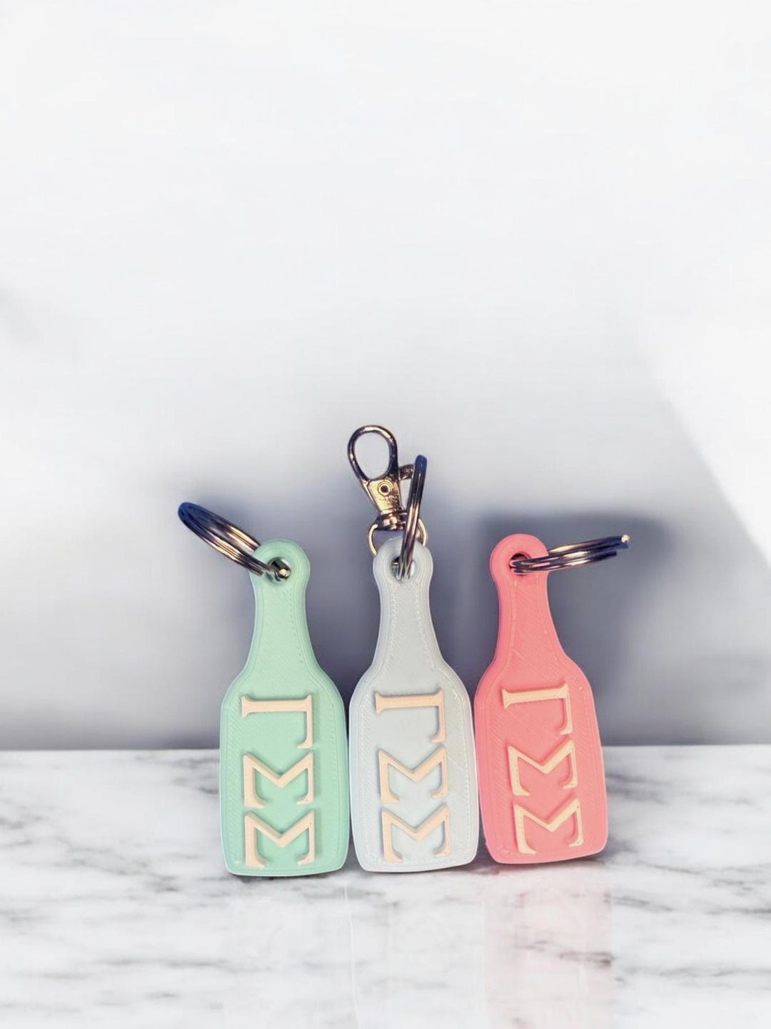 Personalized Sorority and Fraternity Greek Letter Paddle Keychains - Etsy