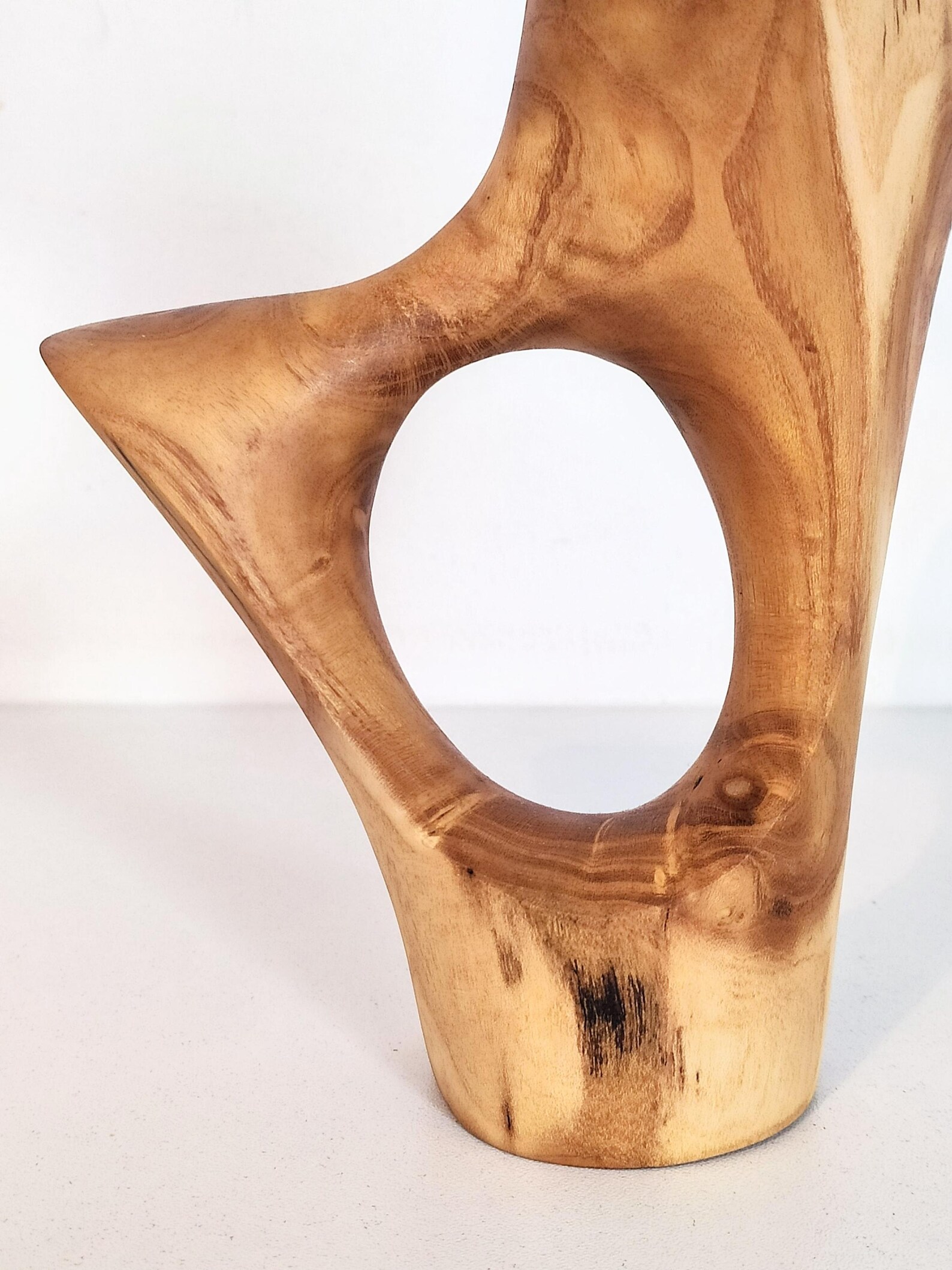 Wooden Abstract Sculpture Loch Ness 2024 Handcarved From Platanus ...