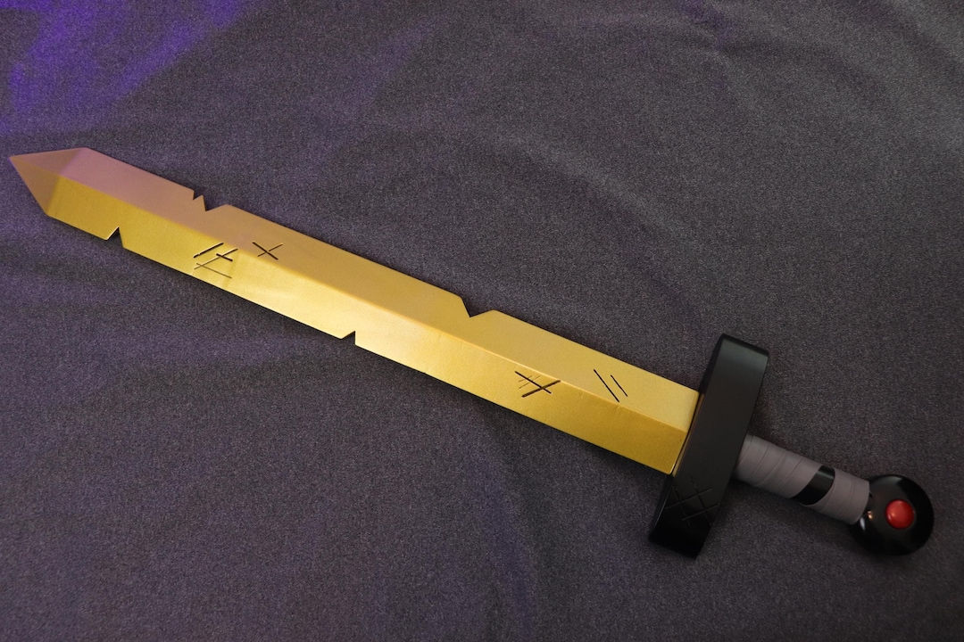 Finn Golden Sword Scarlet 3D Printed Adventure Time High Quality Painted 3D Printed Cosplay ...