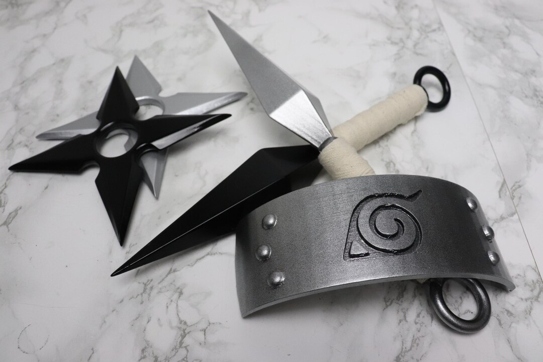 Ninja Cosplay Set Kunai Throwing Knives Set Ninja Headband Cosplay ...