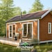 24x38 Cottage House Plan PDF: Small 2 Bedroom Cabin Blueprint (instant ...