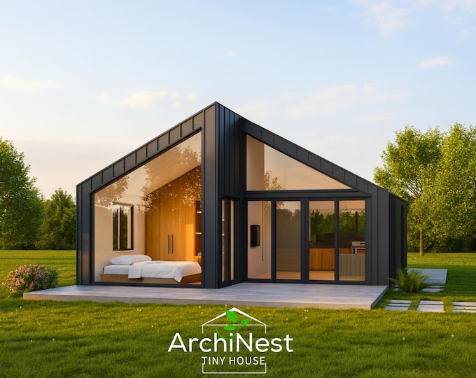 20x10 Tiny House -- 1-bedroom 1-bath -- 266 Sq Ft -- PDF Floor Plan ...