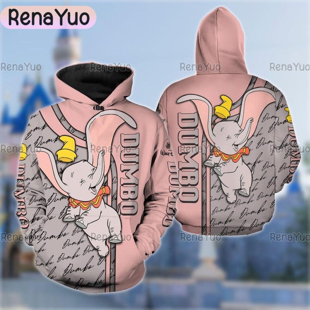 Dumbo Disney 3D Hoodie, Dumbo Disney 3D Adult Hoodie, Dumbo Disney All ...