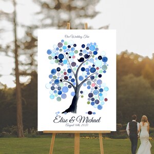 Wedding Guest Book Signing Poster - Keepsake Interactive Art Wall Decor ...