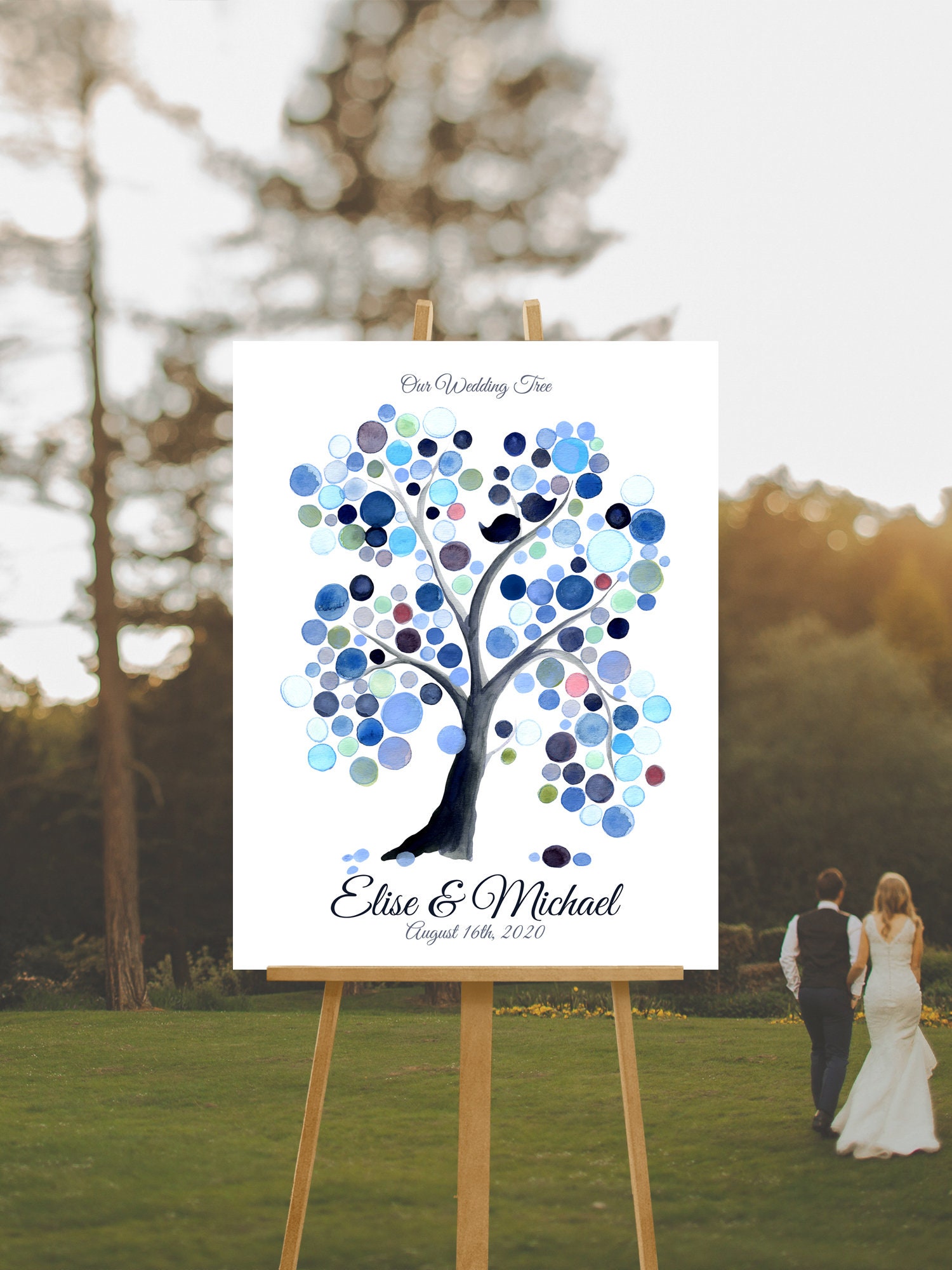 Wedding Guest Book Signing Poster Keepsake Interactive Art - Etsy