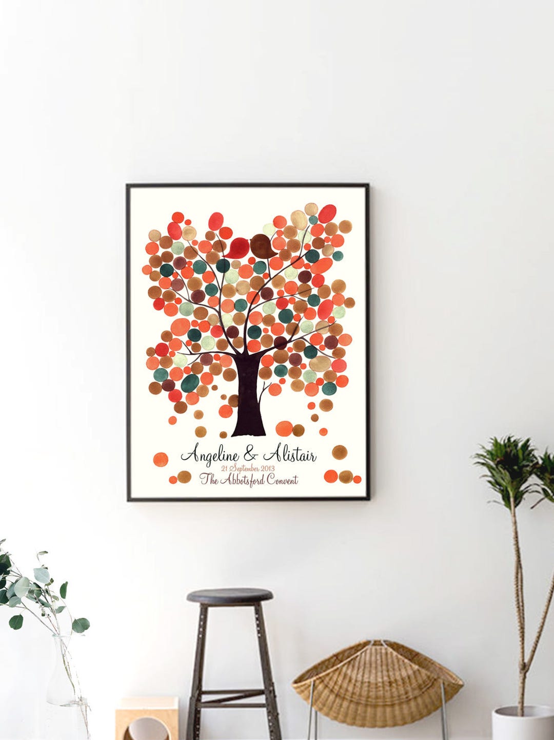 Modern Bridal Shower Gift Keepsake - FRAGRANT ASH TREE - Wedding Guest ...