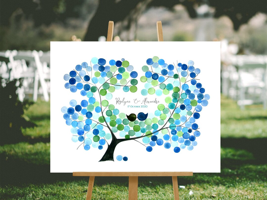 Think Navy Blue With Green or Custom Watercolor Accent - Etsy