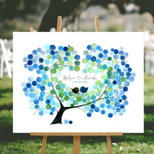 Think Navy Blue With Green or Custom Watercolor Accent | Etsy