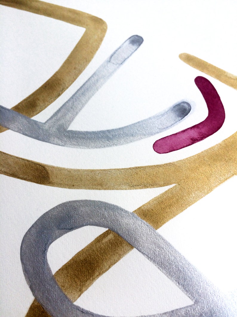 Custom JEWISH NAME BLESSING Calligraphy Original | Etsy