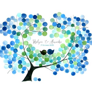 Think Navy Blue With Green or Custom Watercolor Accent - Etsy