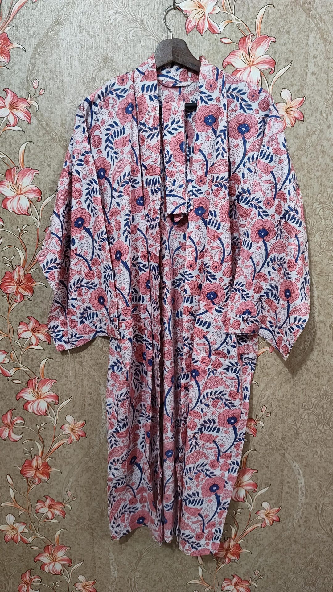 100% Cotton Kimono Robes, Pure Cotton Kimono, Block Print Cotton Kimono ...