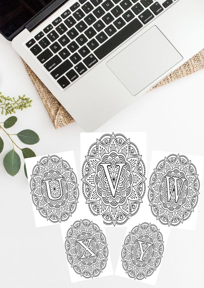 Mandala Alphabet Coloring Pages – Intricate Printable Designs for ...
