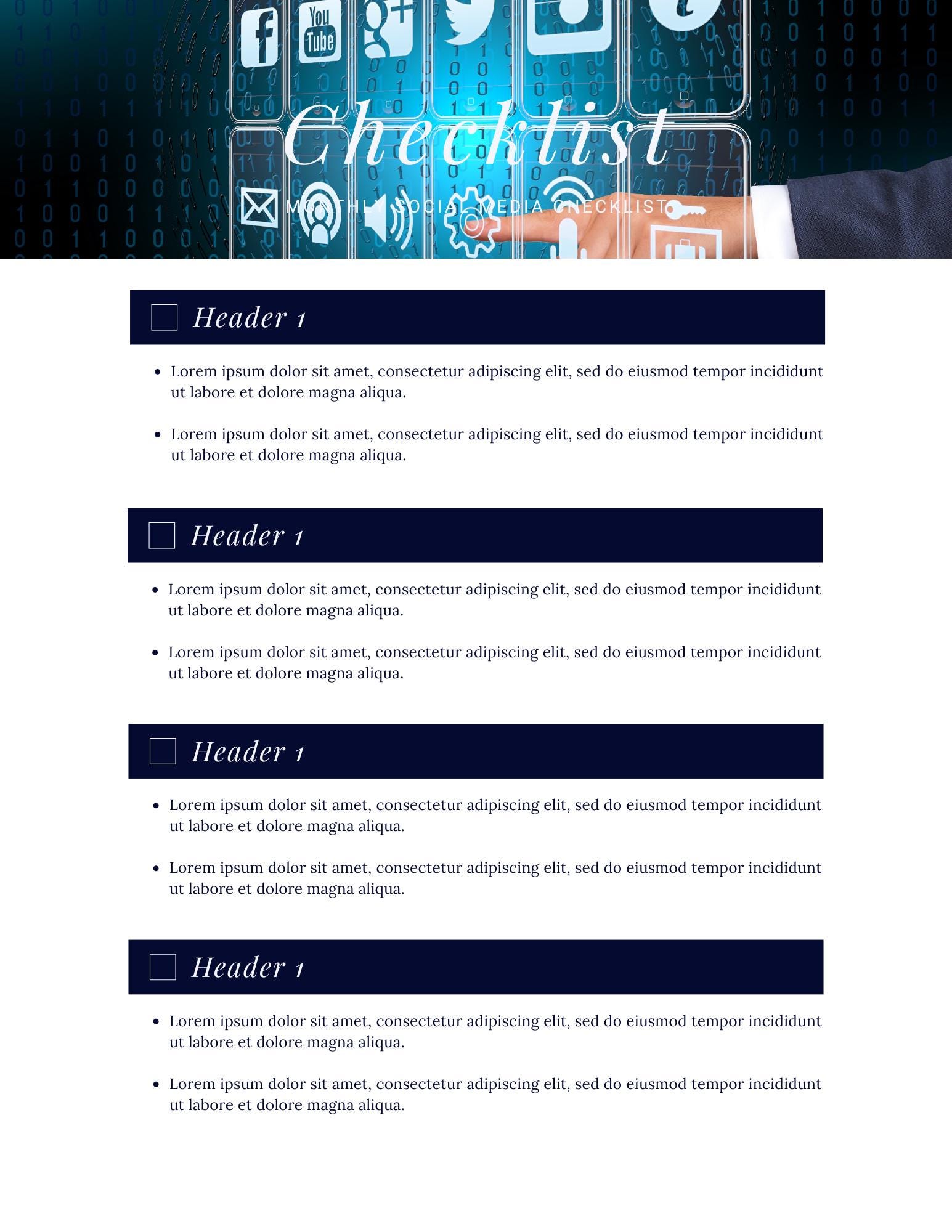 40+ Work Checklist Editable Template - Etsy