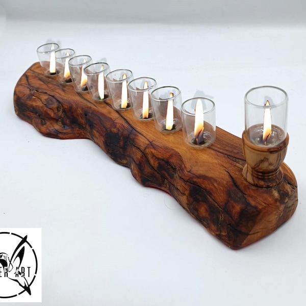 Wood Menorah - Etsy