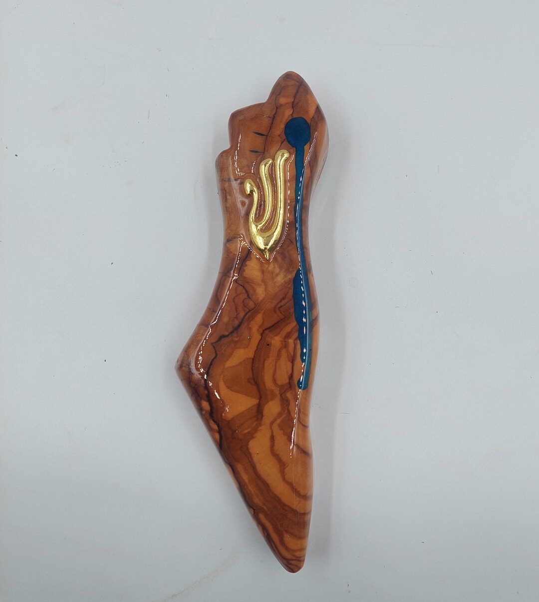 Mezuzah Case map of Israel Olive Wood & Epoxy , Hand Made , Mezuzah for ...
