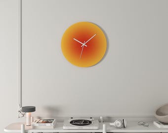 Modern Design Neon Color Wall Clock 30cm - Etsy