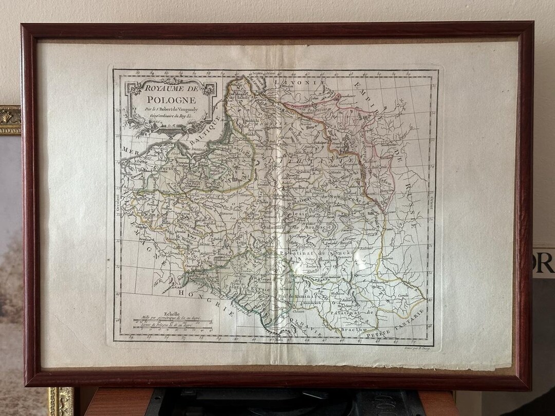 ORIGINAL MAP OF POLAND FROM 1778. - Etsy UK