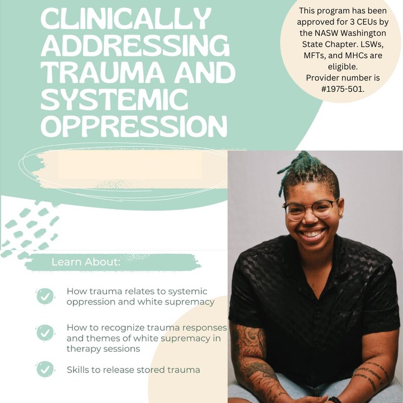Clinically Addressing Trauma and Systemic Oppression - Etsy