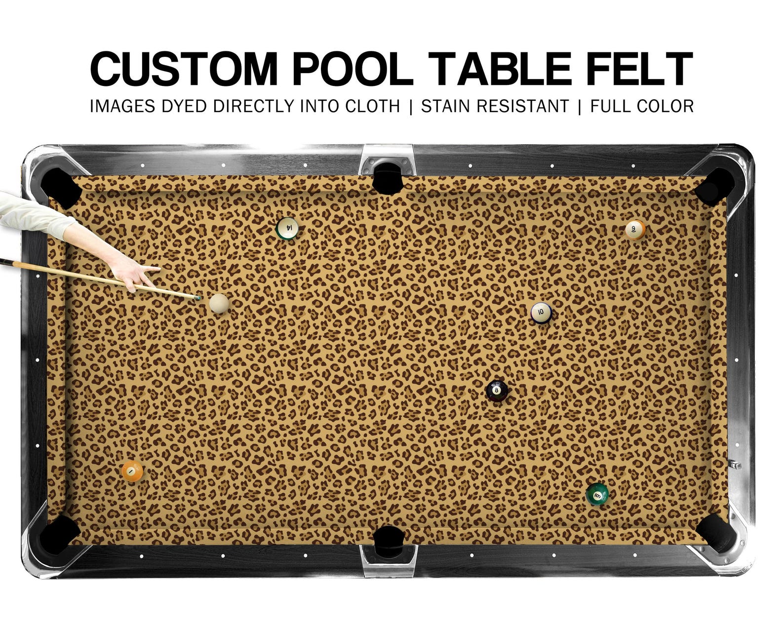 Leopard Print Billiard Table Cloth - Upgrade Your Game Room Today! - Etsy