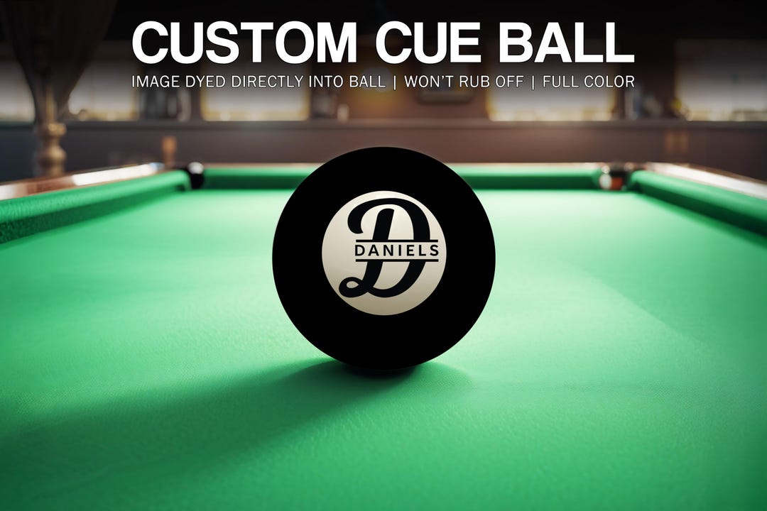 Custom Script Last Name Monogram 8 Ball - Unique Birthday or Christmas ...