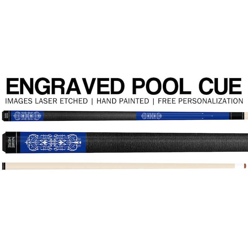 Custom Blue Pool Stick - Etsy