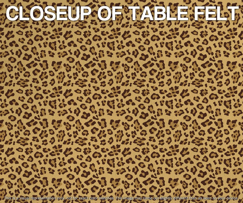 Leopard Print Billiard Table Cloth - Upgrade Your Game Room Today! - Etsy