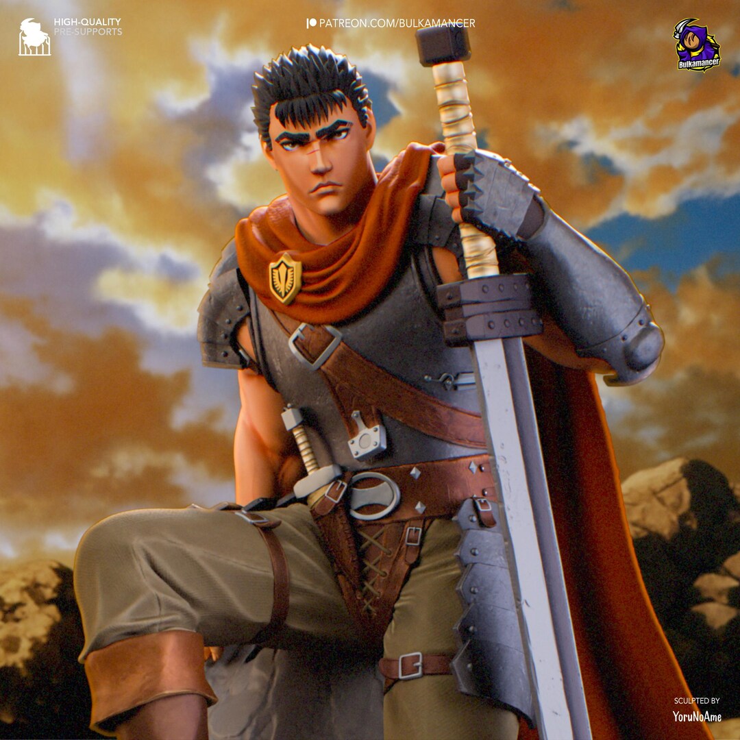 Guts - Golden Age- Berserk - Custom Painted Figure - Etsy