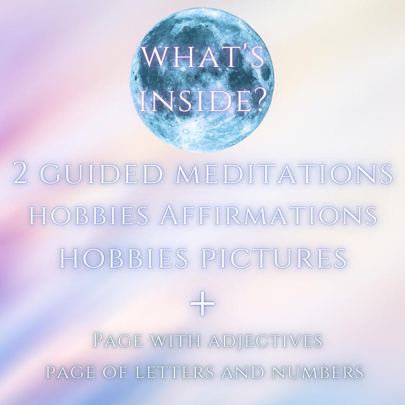 Hobbies Vision Board Printables Kit Vision Board 2025 Stickers PDF ...