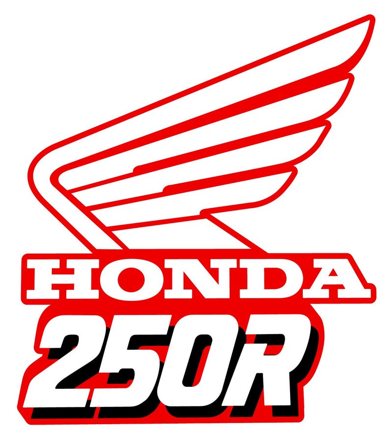 Honda 250R Dirt Bike High Tac Logo Decal Set Remake - Etsy
