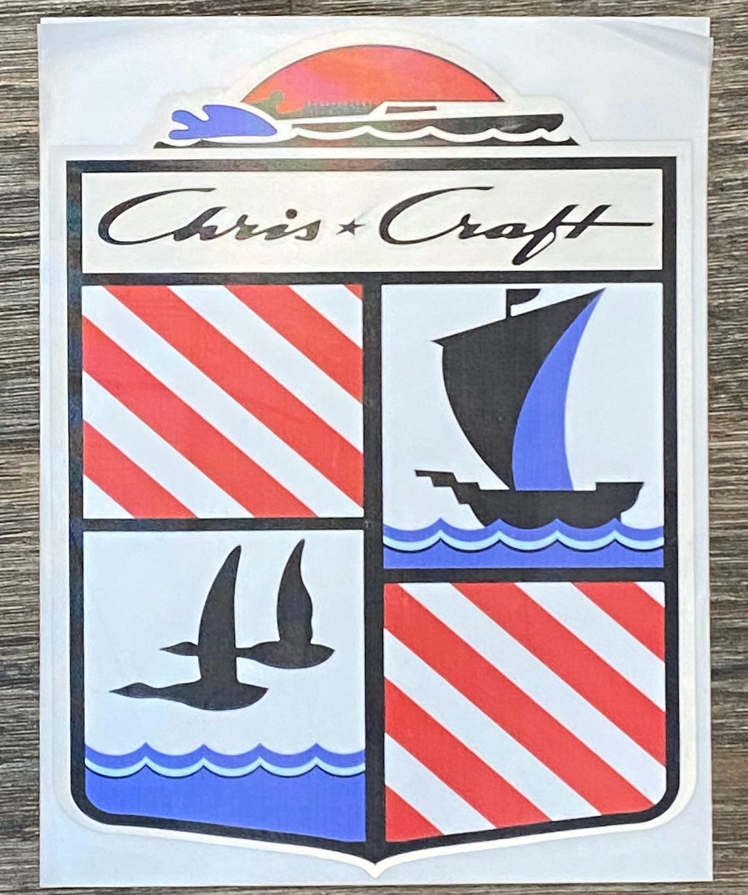 1969 Chris Craft Commander 19 Super Sport - 7" X 9.25" Stern Decal ...