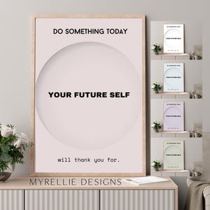 Motivational Poster for Home Living Room Decor Wall Print Digital ...