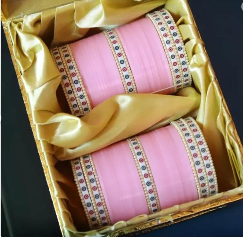 Indian Punjabi Bridal Traditonal Pink Chuda /wedding Chudaa/traditional ...