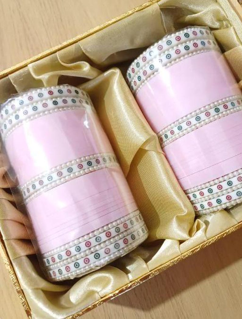 Indian Punjabi Bridal Traditonal Pink Chuda /wedding Chudaa/traditional ...