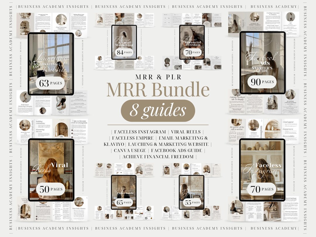 MRR Bundle Guides Beginners Master Resell Business Starter Kit Online ...