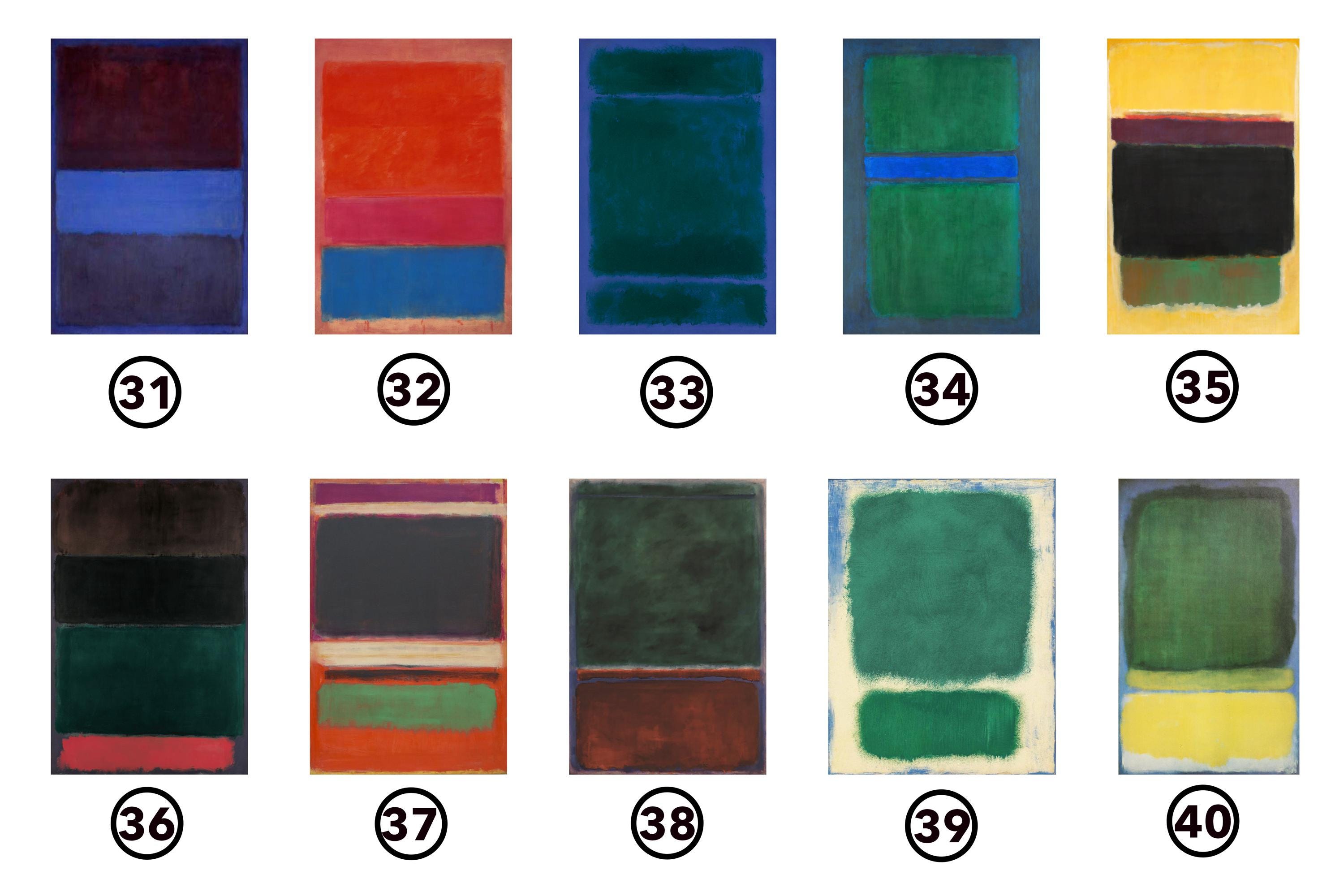 Set of 3 Mark Rothko Wall Art, Pick Your 3 Favorite Rothko Paintings ...