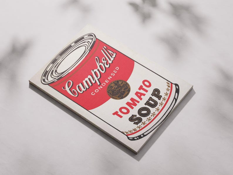 Campbell's Soup Cans Wall Art, Andy Warhol Pop Art Ready to Hang Canvas ...