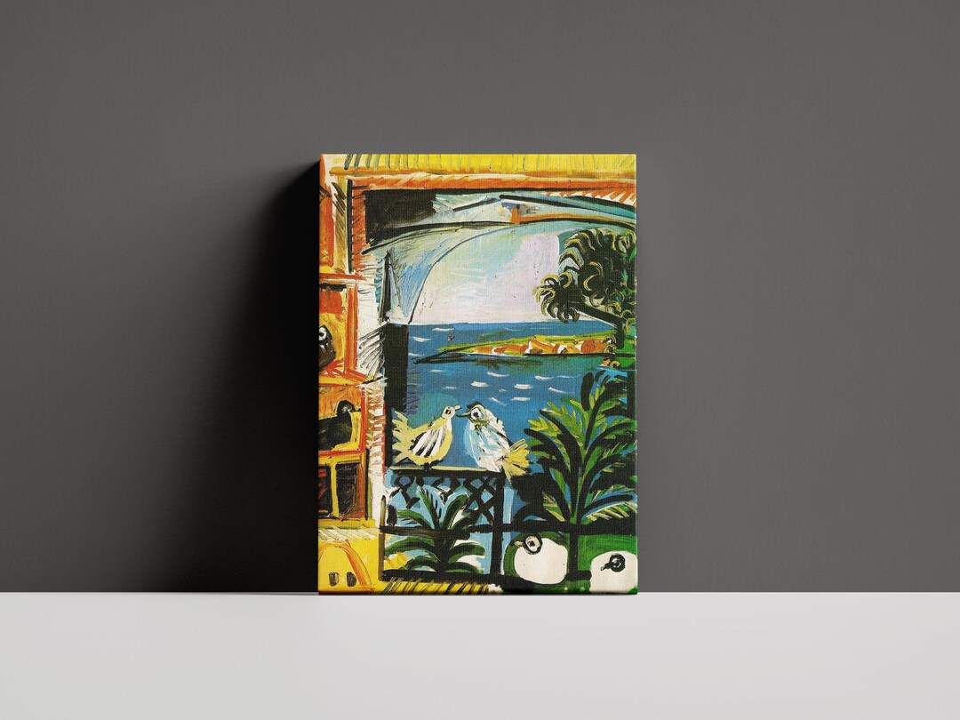 Pigeons by Picasso Ready to Hang Canvas, Picasso Studio Artwork on ...