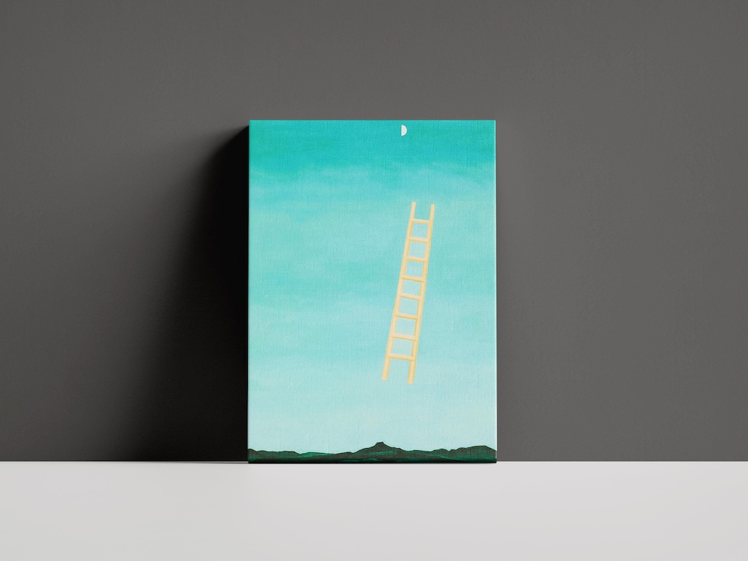 Ladder to the Moon by Georgia O'keeffe Wall Art, O'keeffe Ready to Hang ...