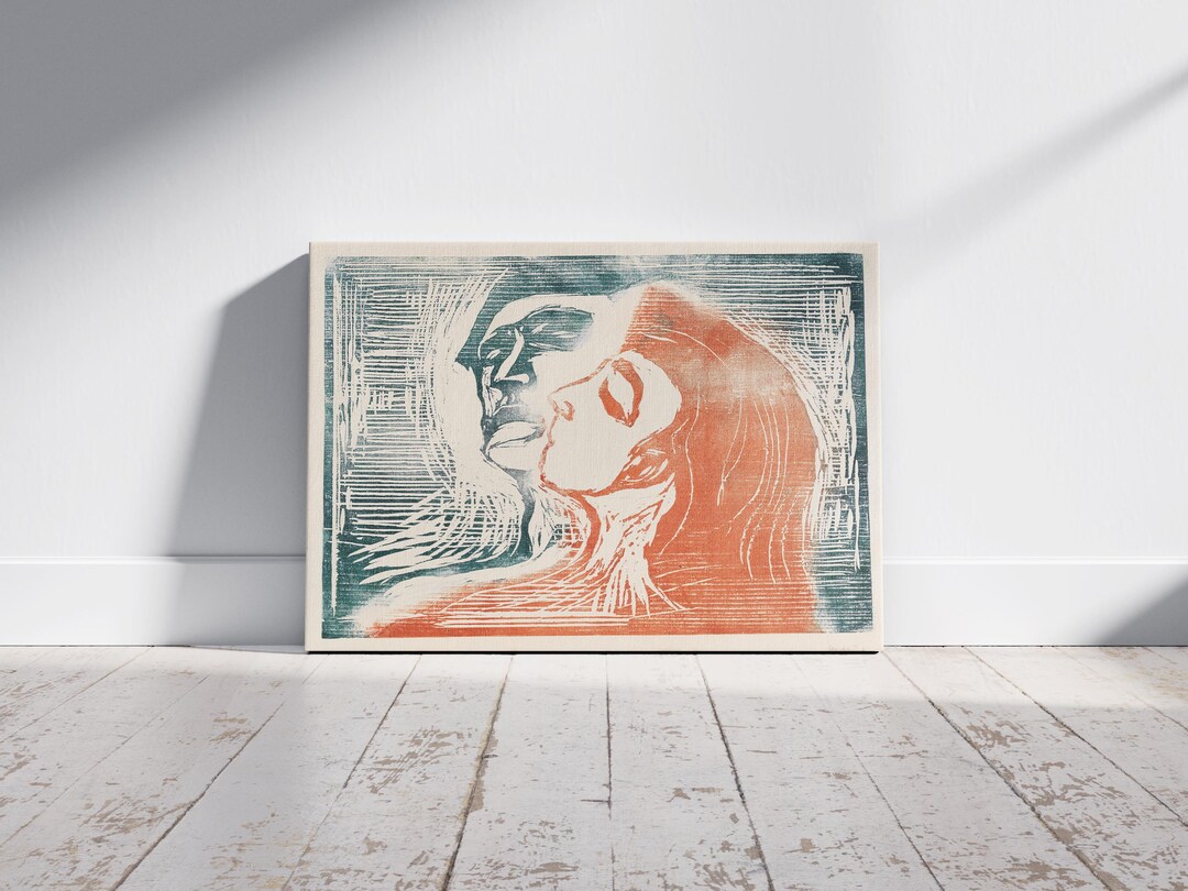 Head by Head by Edvard Munch, Fine Art Print, Edvard Munch Canvas Wall ...