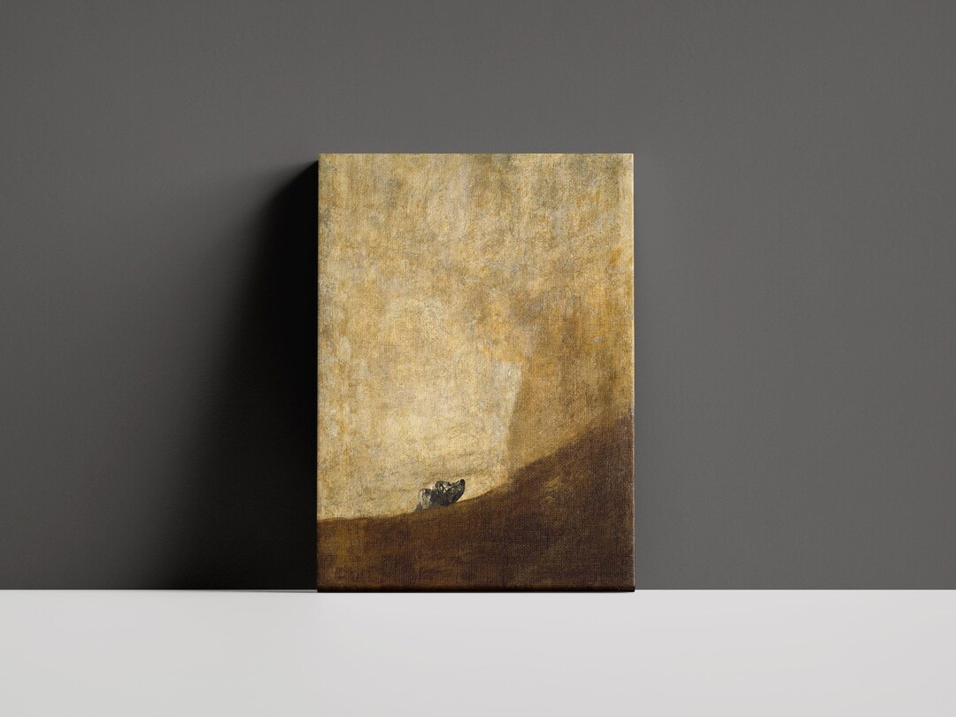 The Dog by Goya Wall Art, Francisco De Goya's Black Paintings Ready to ...