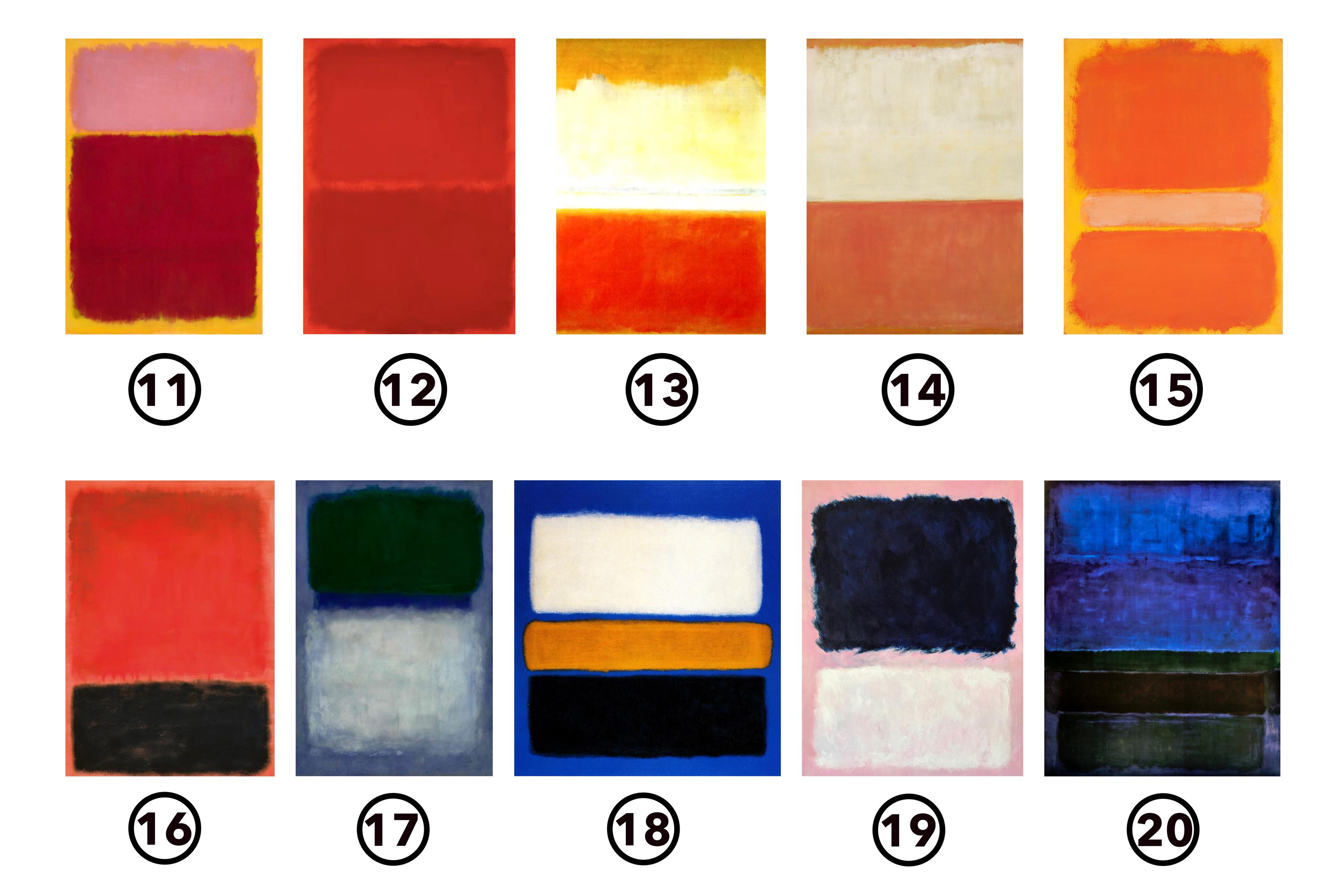 Set of 3 Mark Rothko Wall Art, Pick Your 3 Favorite Rothko Paintings ...
