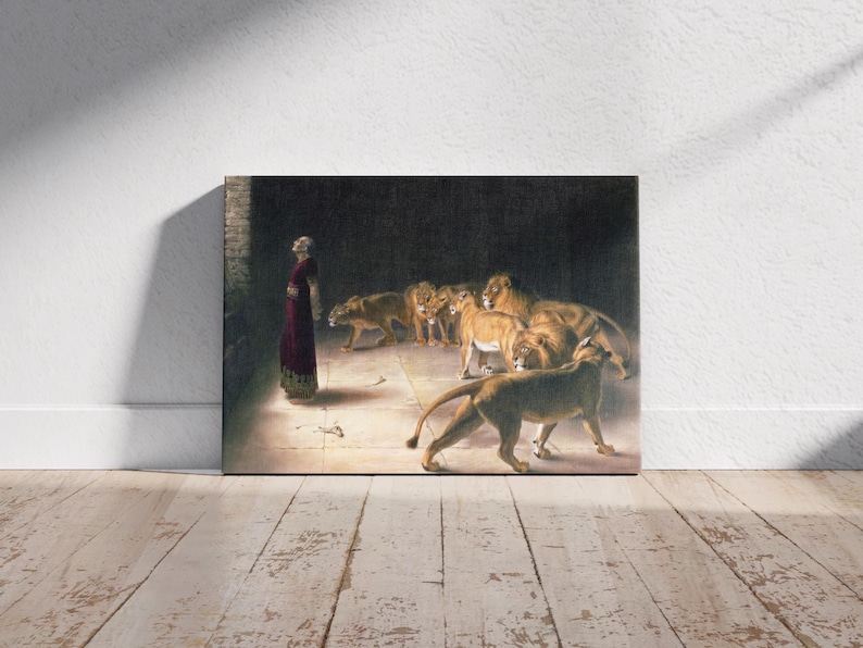 Daniel in the Lions' Den Wall Art, Daniel's Answer to the King Ready to ...
