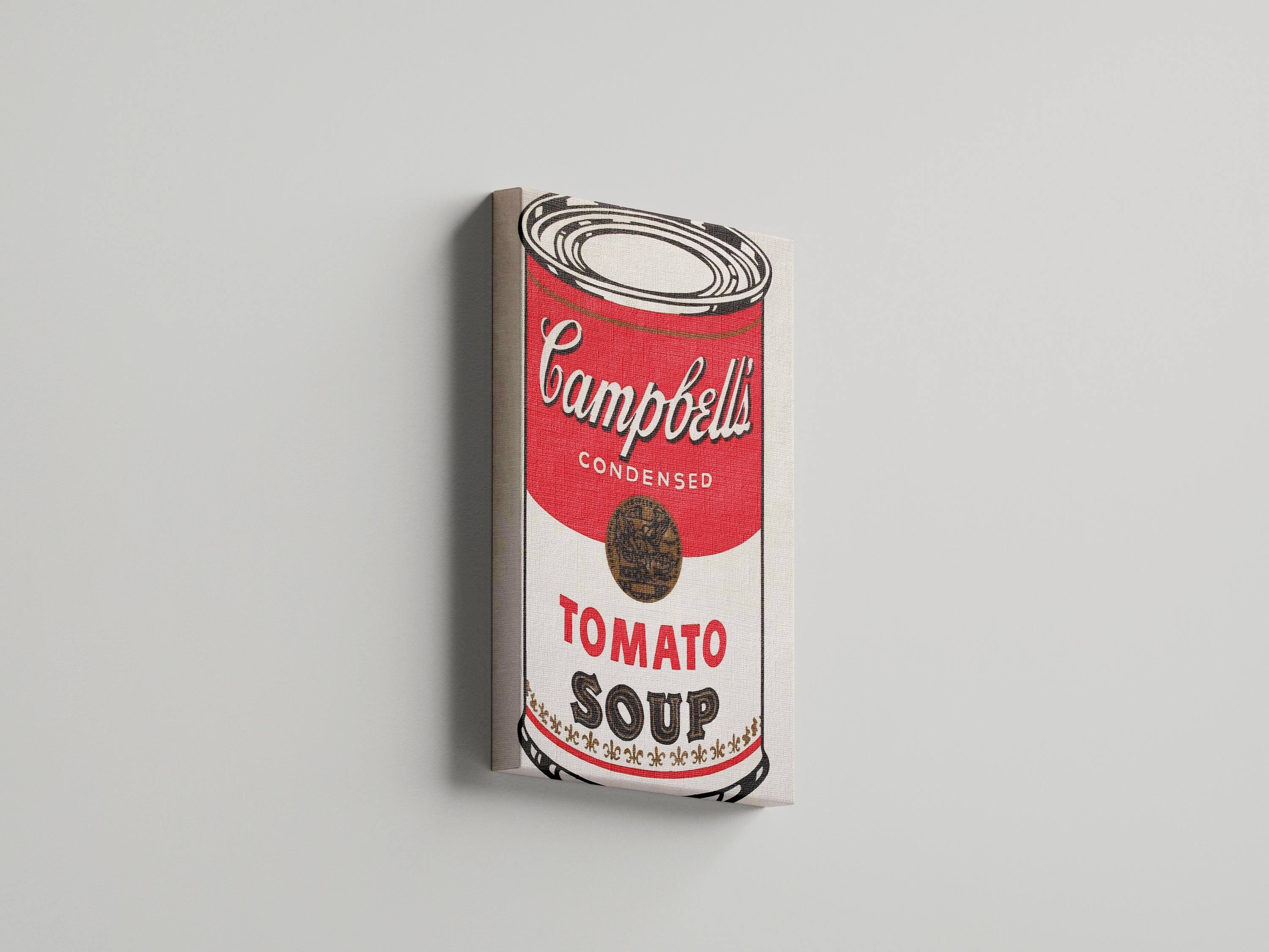 Campbell's Soup Cans Wall Art, Andy Warhol Pop Art Ready to Hang Canvas ...