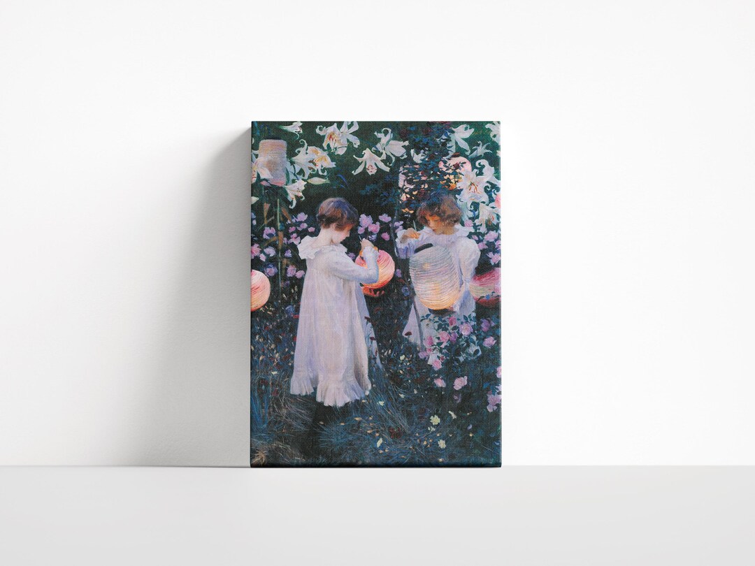 Carnation, Lily, Lily, Rose Print Poster, John Singer Sargent Canvas ...