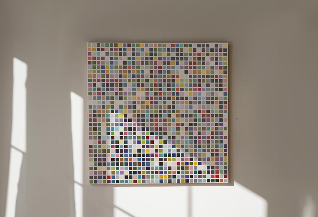 1024 Colors Wall Art, Gerhard Richter Ready to Hang Canvas, Colorful ...