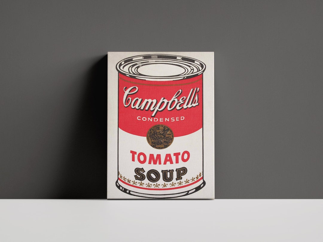 Campbell's Soup Cans Wall Art, Andy Warhol Pop Art Ready to Hang Canvas ...